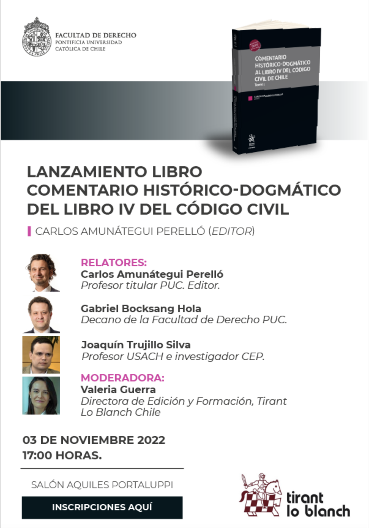 Lanzamiento Libro comentario Histórico-Dogmático del Libro IV del ...